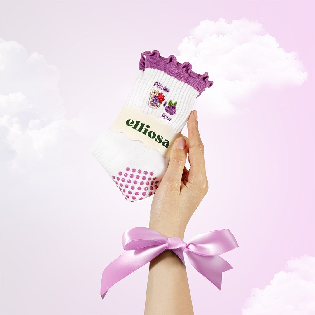 Elliosa Pilates & Açaí Grip Socks | Non Slip Pilates Socks