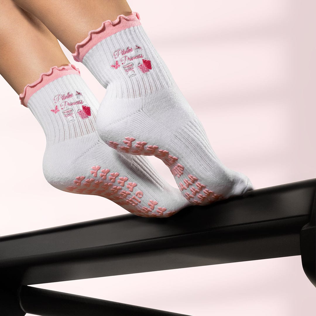 Elliosa Pilates Princess Grip Socks | Non Slip Pilates Socks